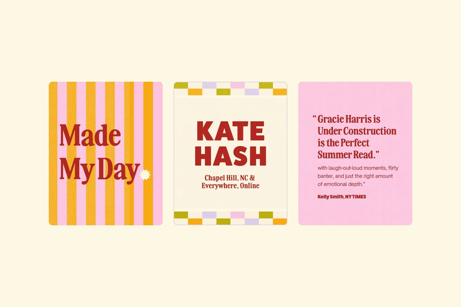 Kate Hash Author and Substack Branding — Daisy Creative Co.
