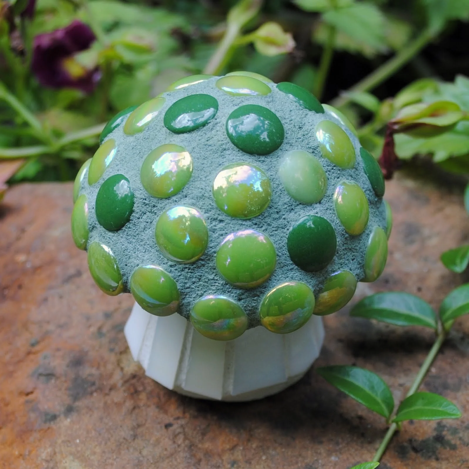 mosaic toadstools — brendapokornymosaics.com