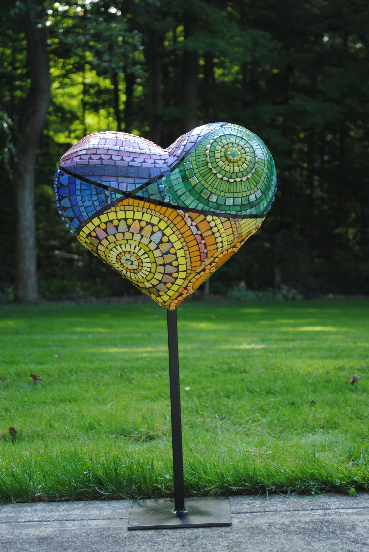 mosaic mini hearts — brendapokornymosaics.com