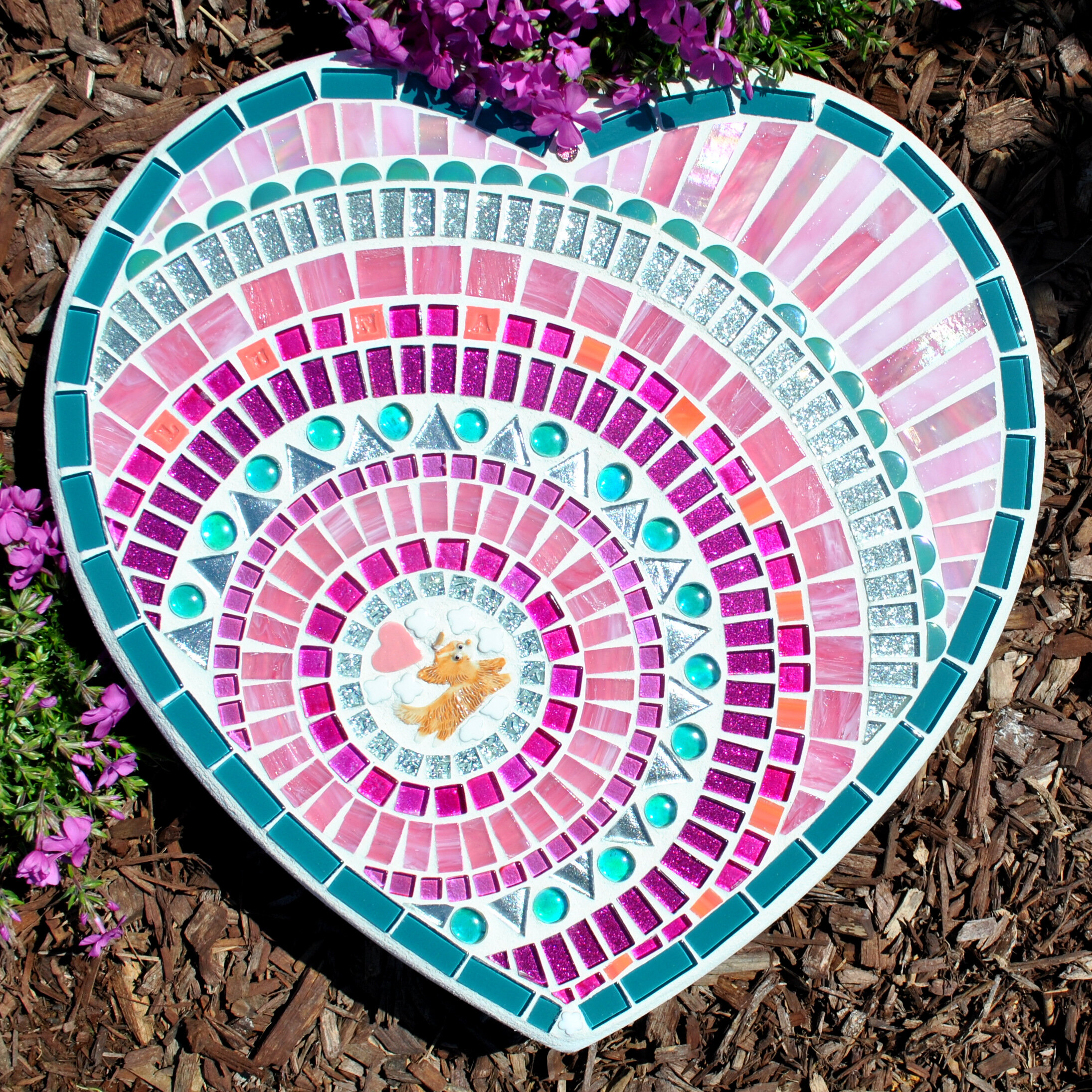 mosaic stepping stones — brendapokornymosaics.com