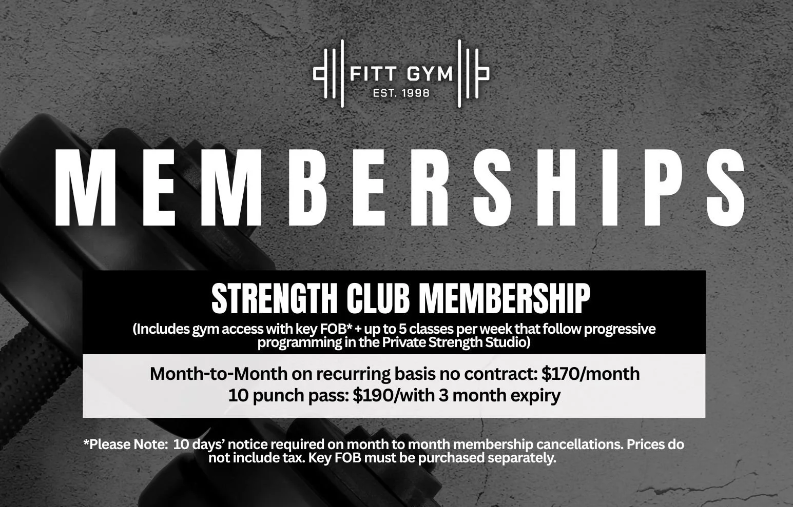 Strength Club — Fitt Gym Personal Training