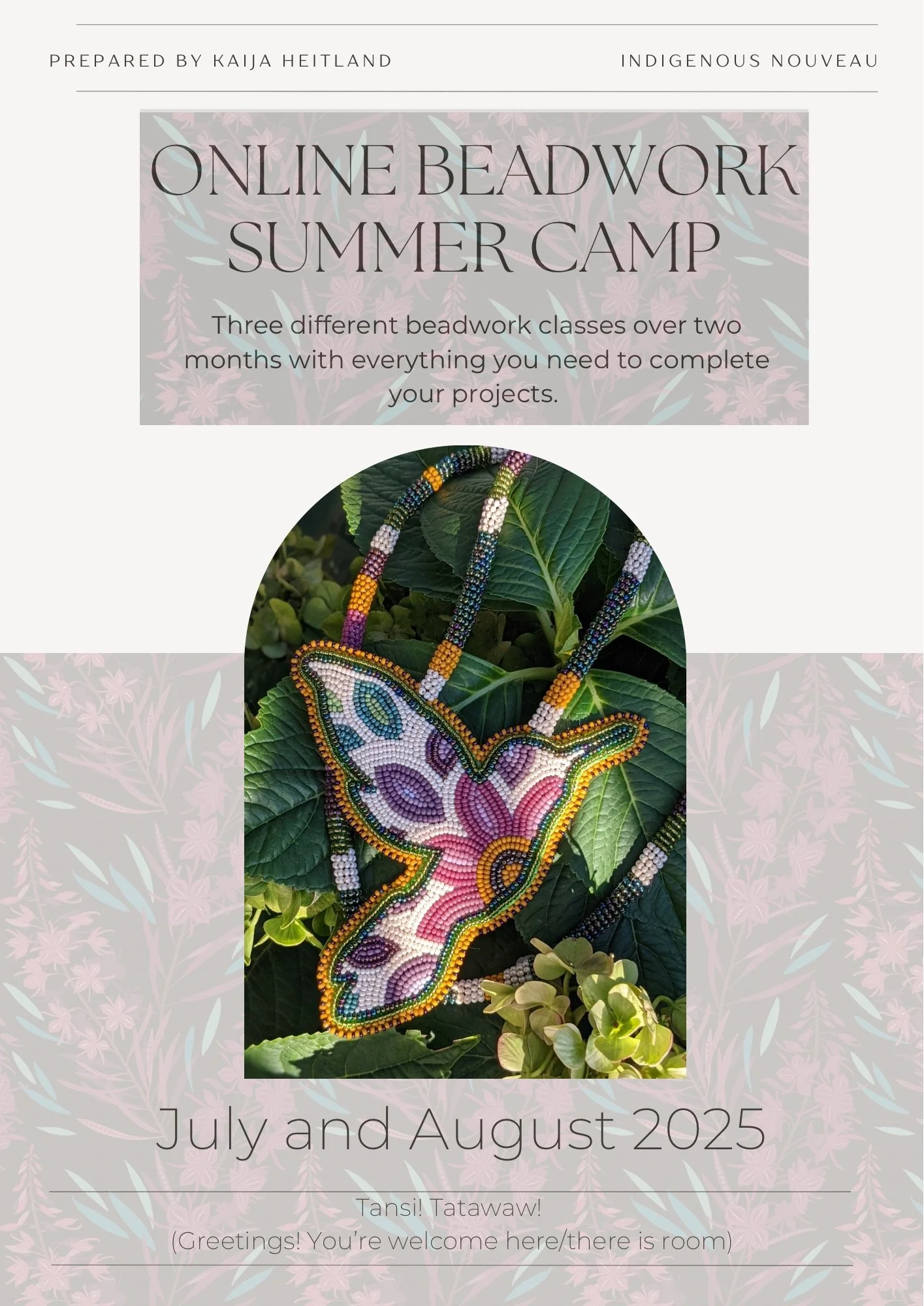 Beaded Poppy Kit — Indigenous Nouveau