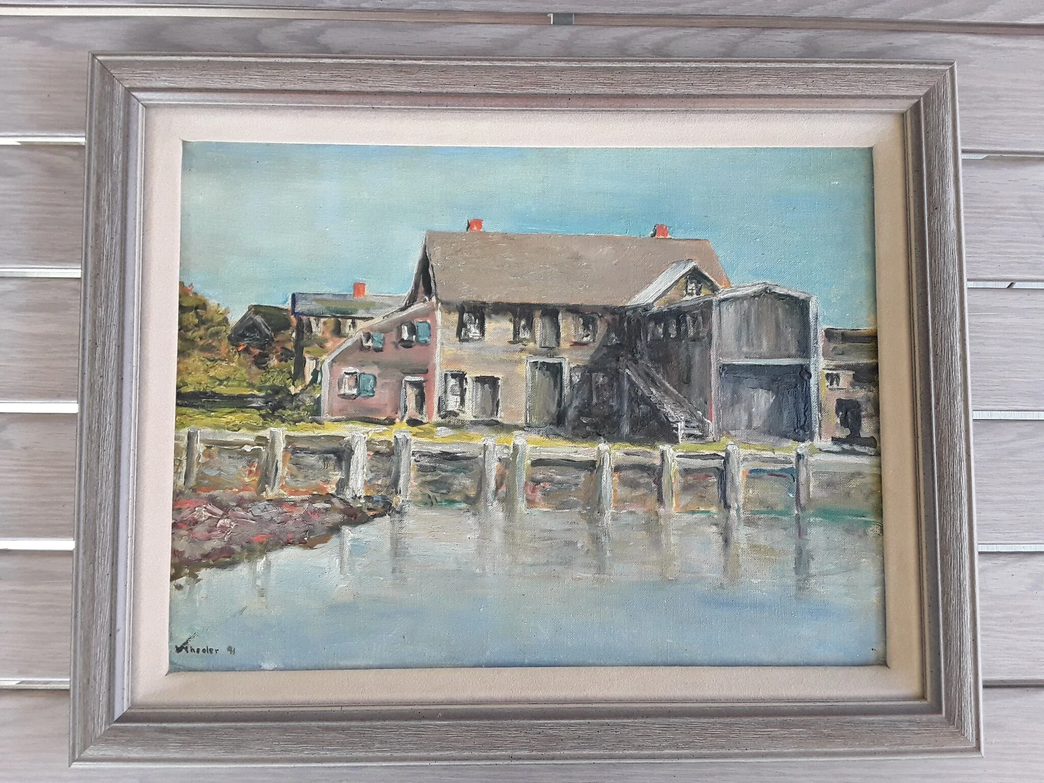 AW 61 Frances Wheeler Signed Oil on Panel C. 1900s — AgeWell Antiques