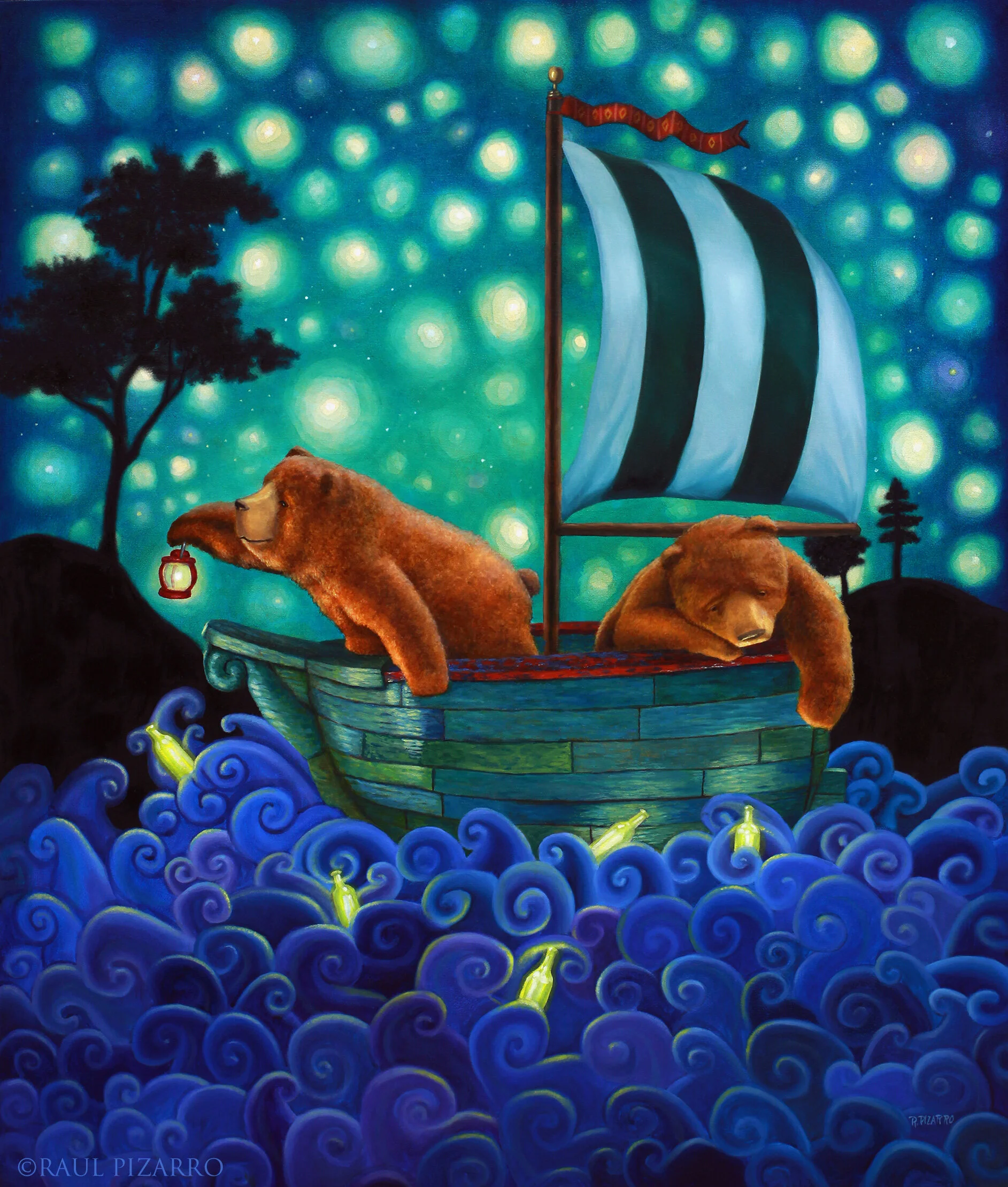 Bear Paintings By Raul Pizarro — Art of Raul Pizarro