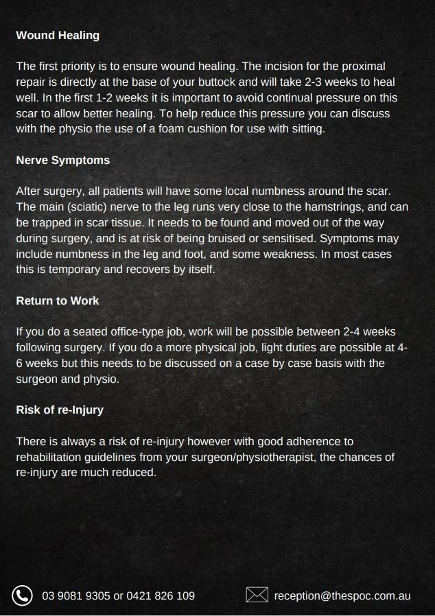 Proximal Hamstring — Sports Orthopaedic Centre