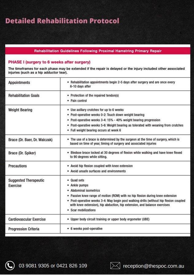 Proximal Hamstring — Sports Orthopaedic Centre
