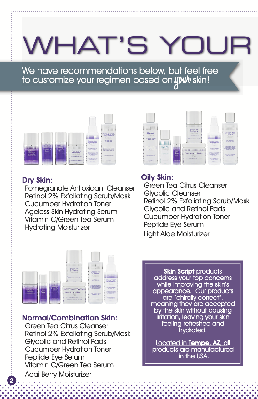 Skin Script Knowledge — Bombshell Esthetics