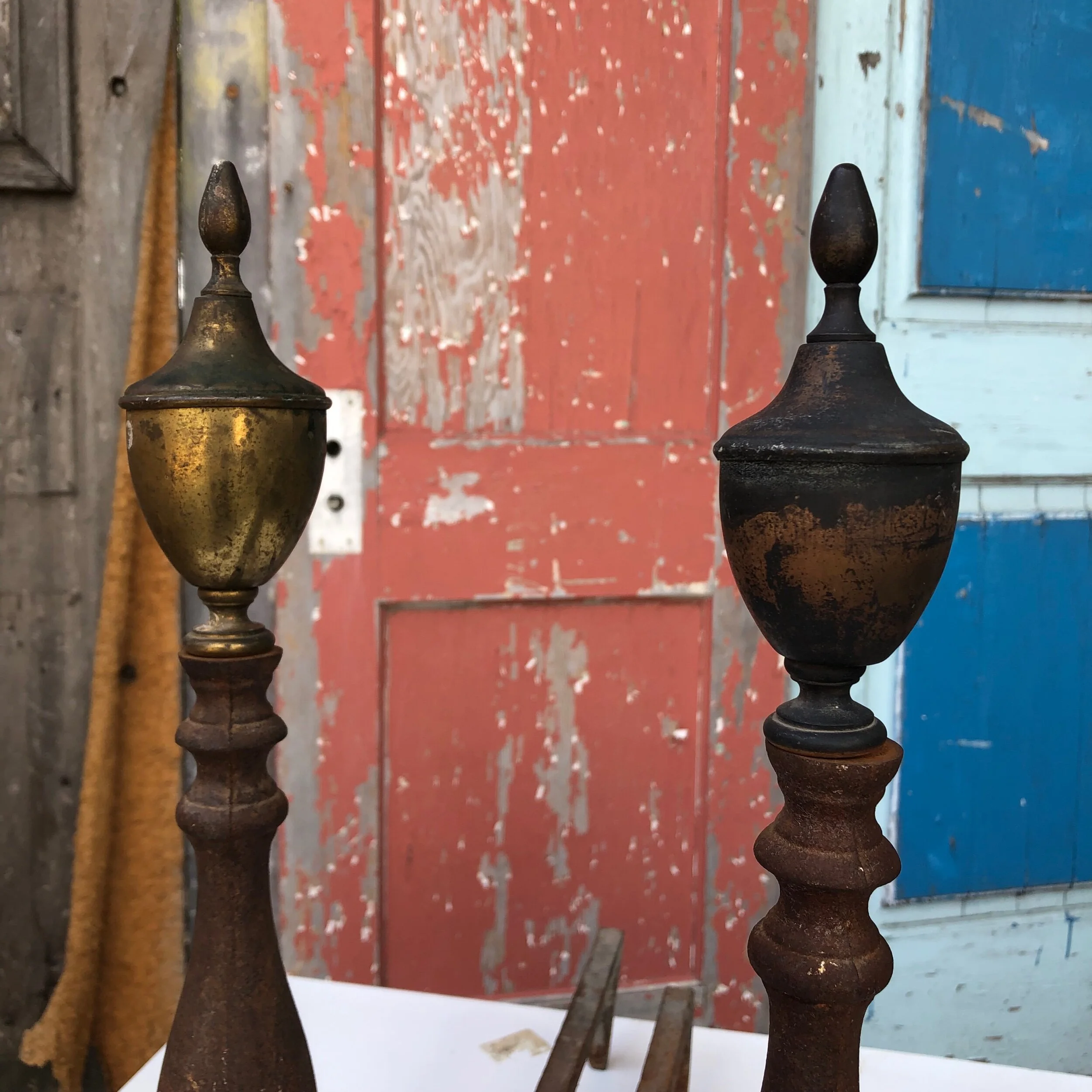 Antique Long Brass Handrail — Orr-Reed