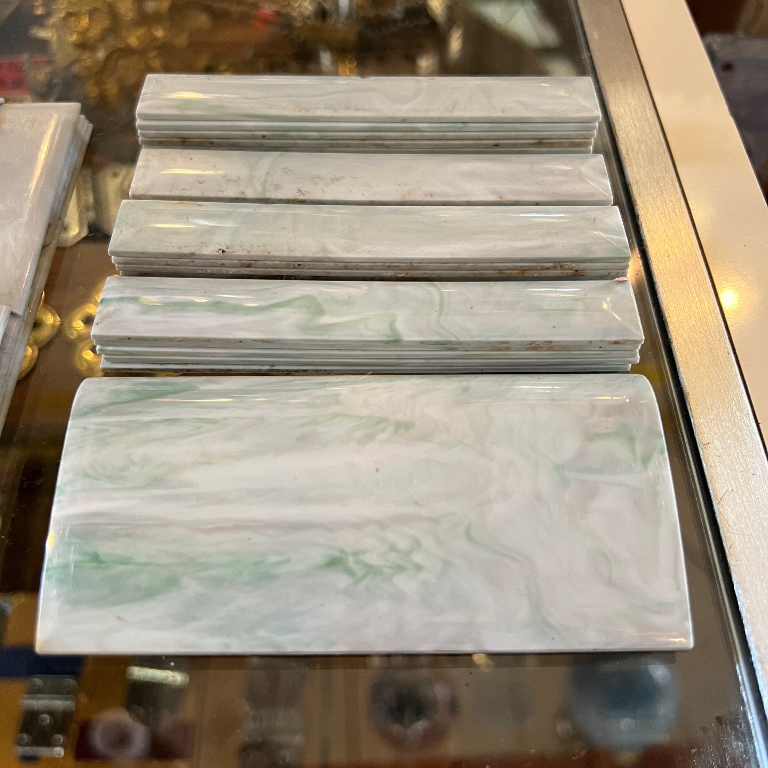 Never Installed Vintage Happy Flower Tile Backsplash — Orr-Reed