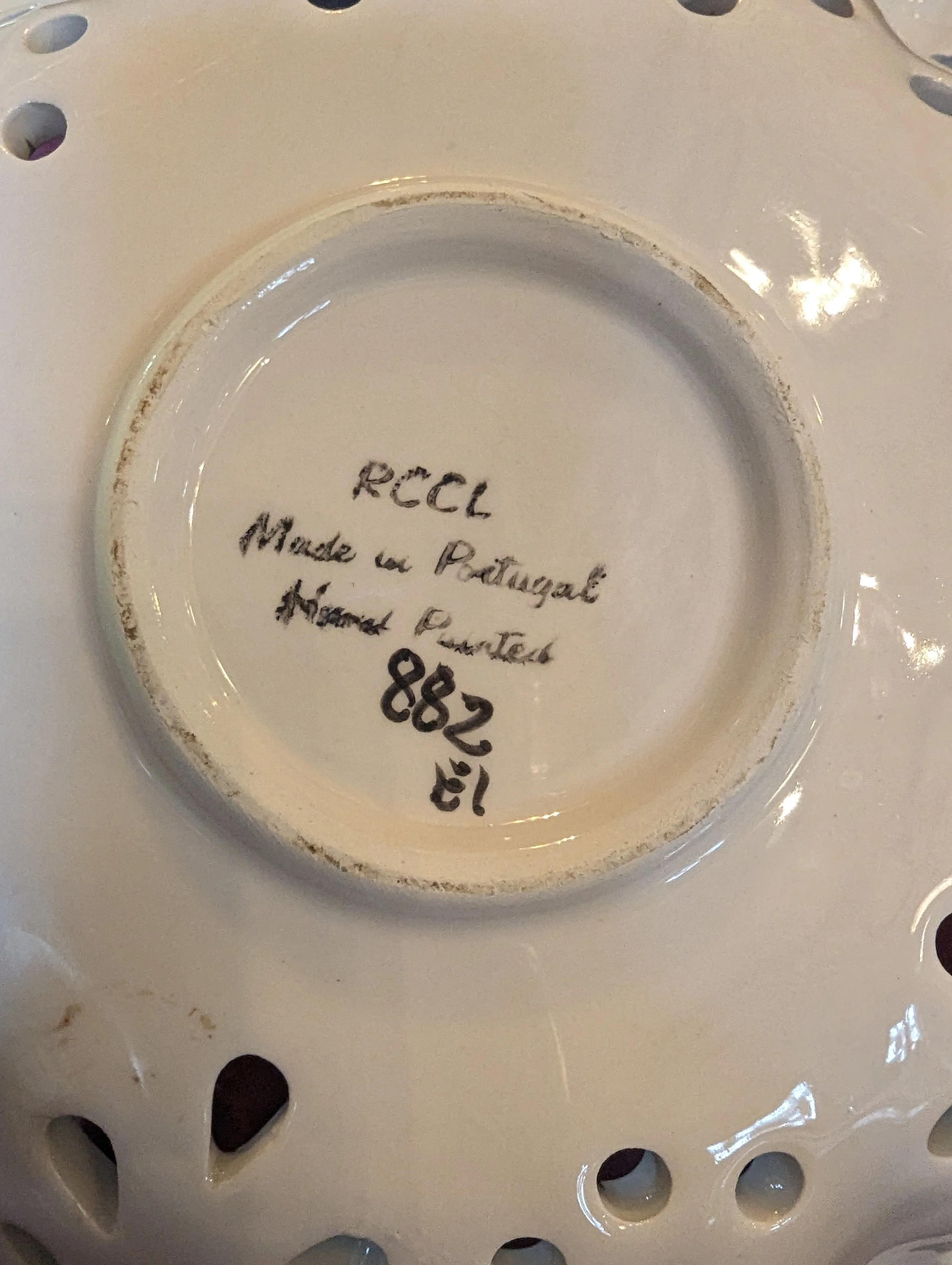 6’ marble round top — Orr-Reed