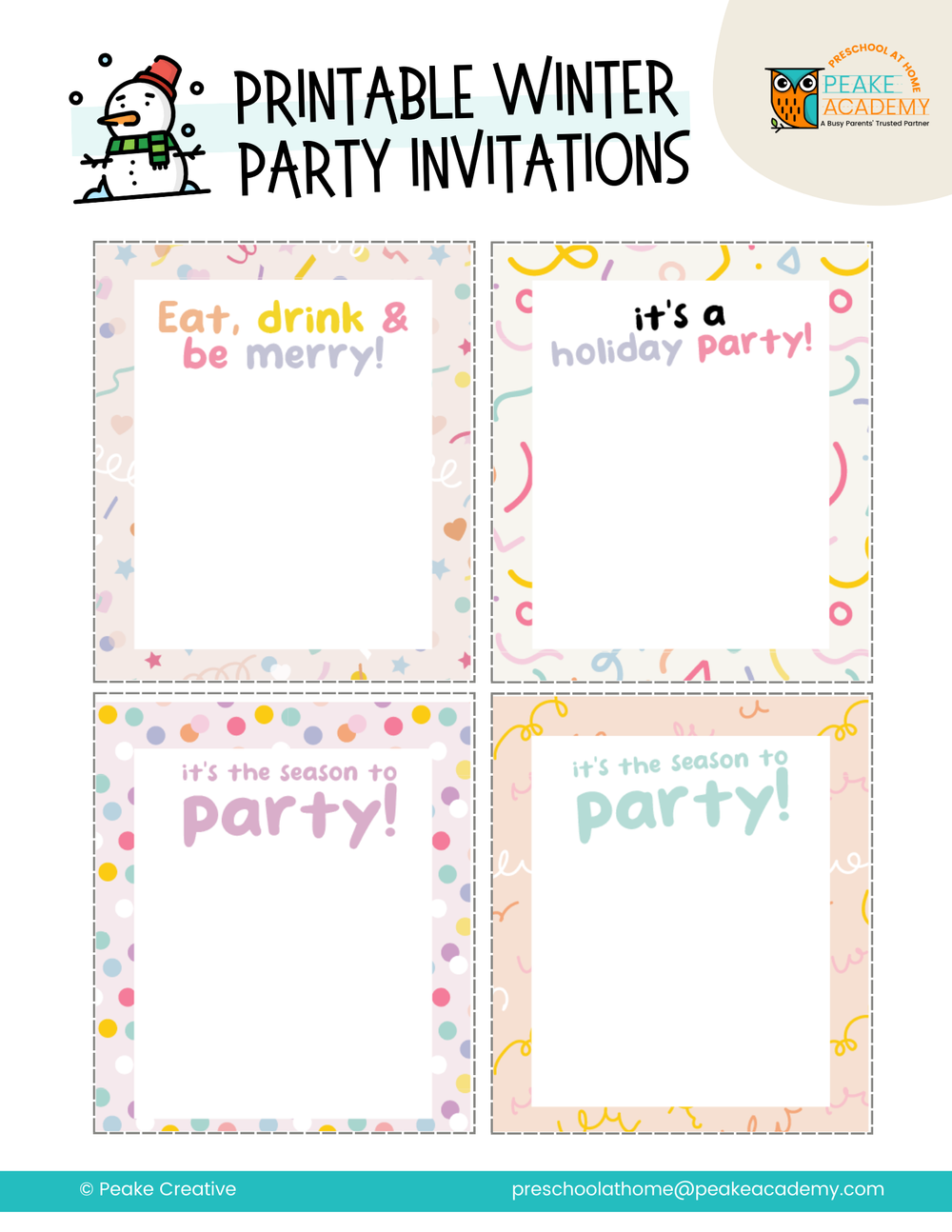 Coolest Party Ever: Winter-Themed Party Ideas for Kids — Play Boutique