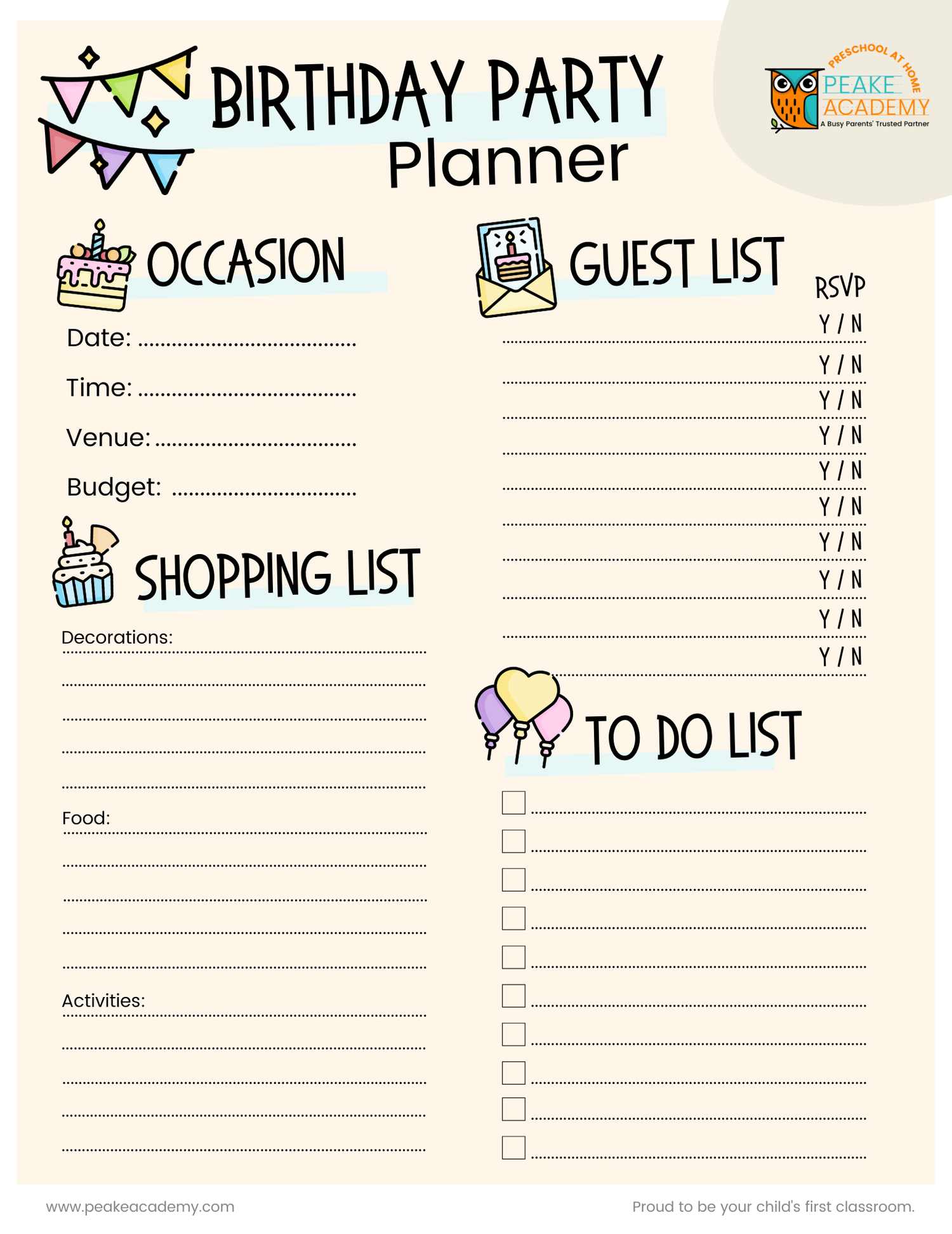 How to Plan the Perfect Birthday Party for Your Toddler — Play Boutique