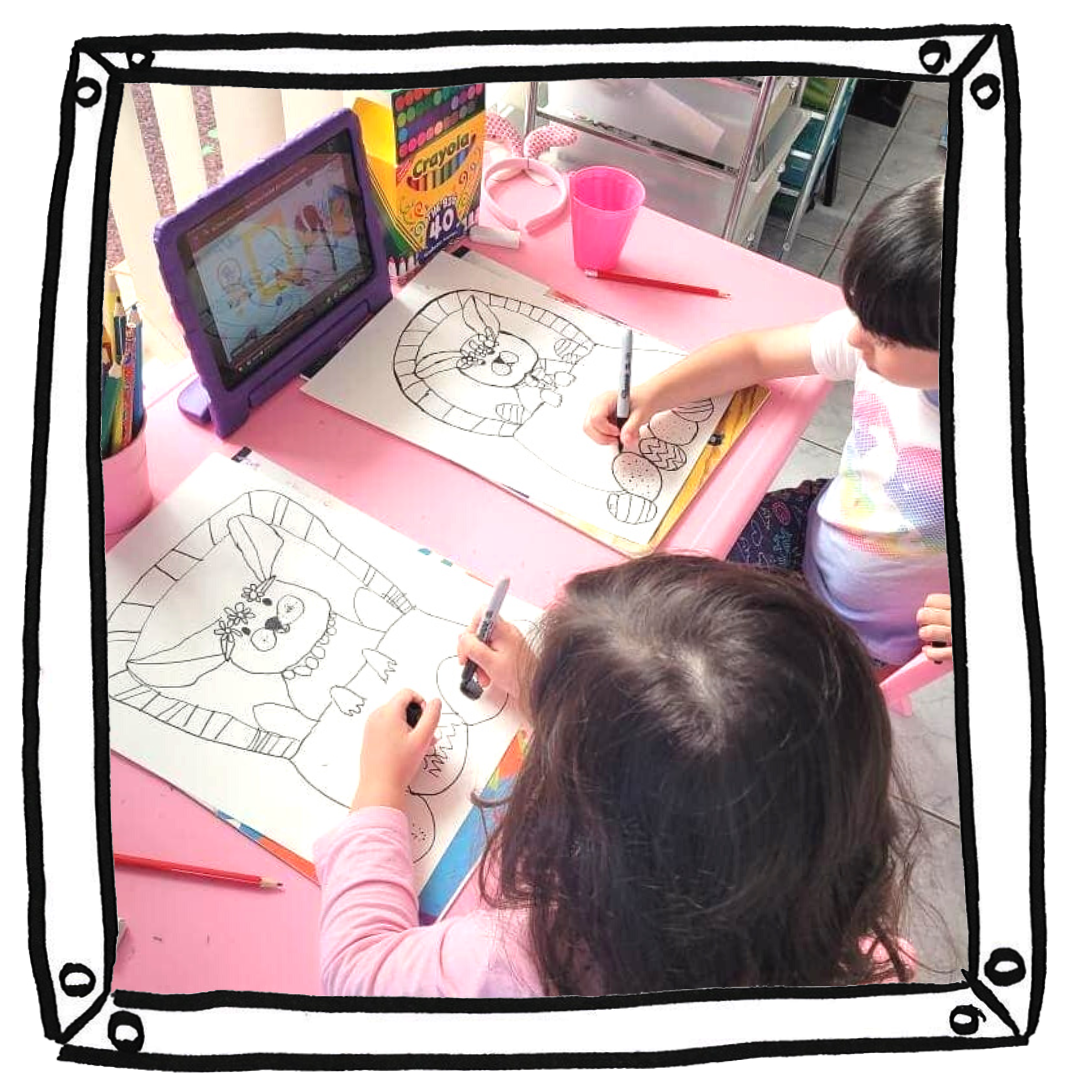 Easter Bunny Art Lesson For Kids