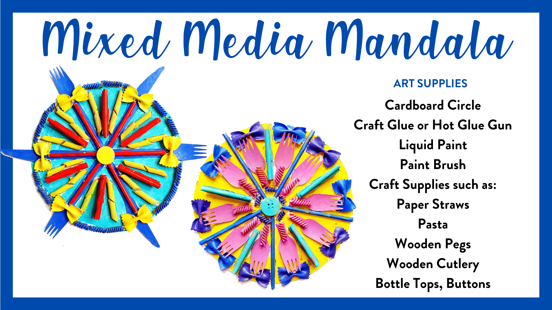 Easy Cardboard Mandala Craft for Kids