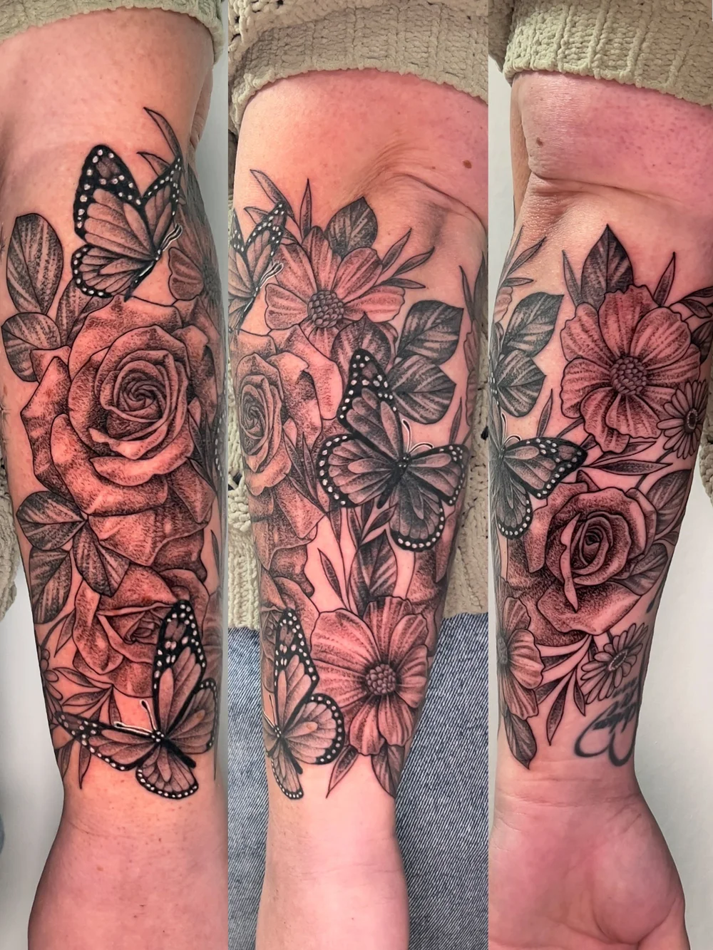 Linework and Stipple Tattoos — Rochelle Le Brun