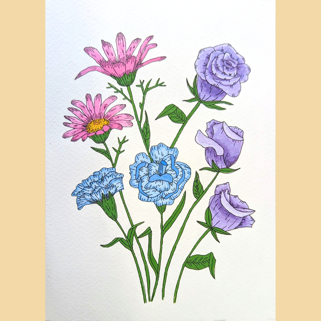 Custom Flower Portrait Painting — Ashley Laren