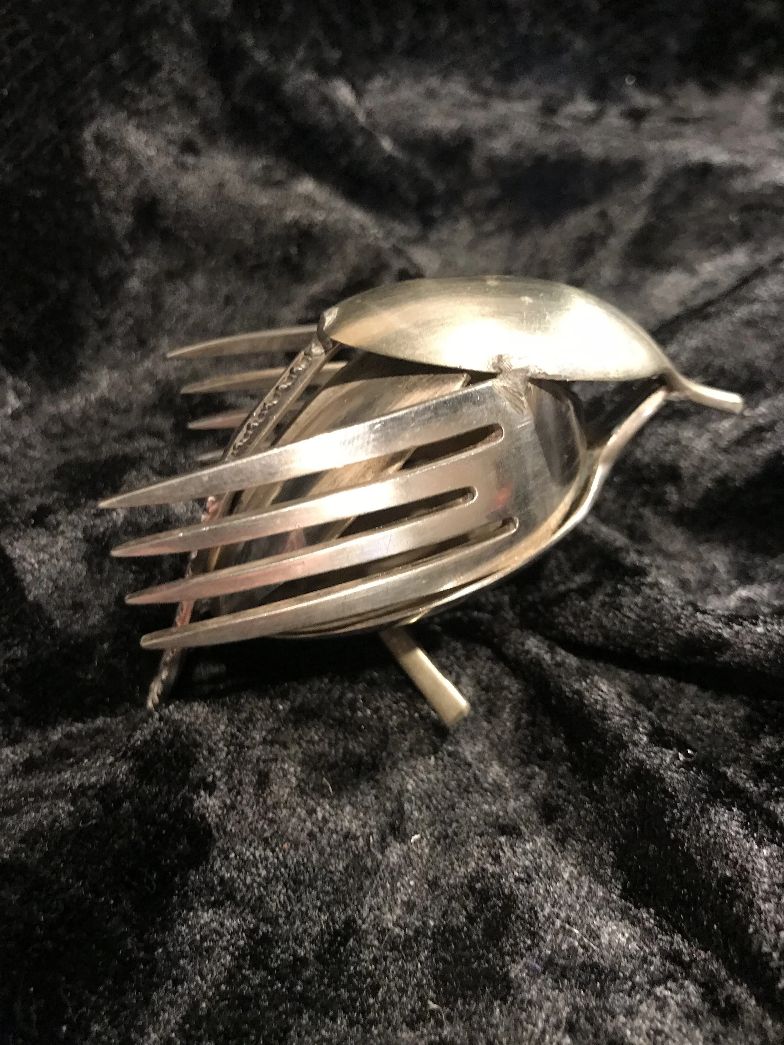 Silver plated cutlery bird — Silver Spoonery