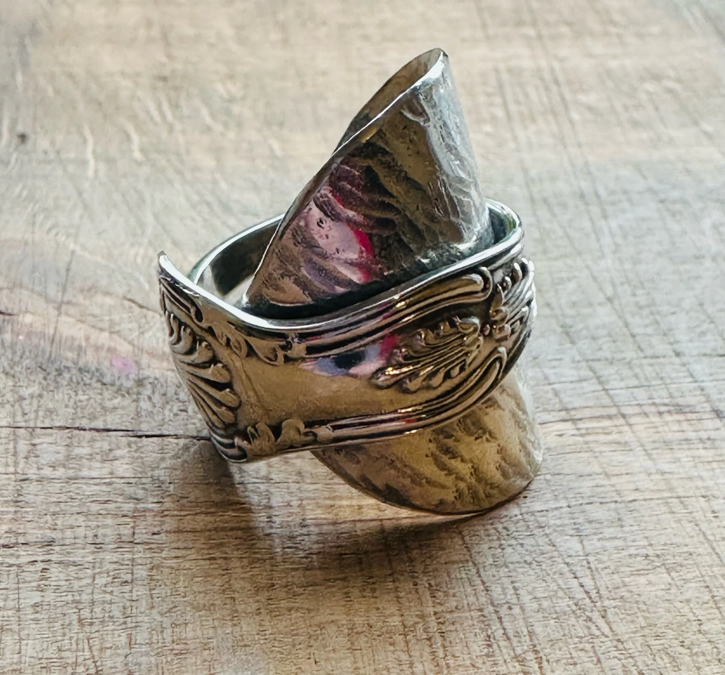Solid silver spoon rings and cutlery jewellery