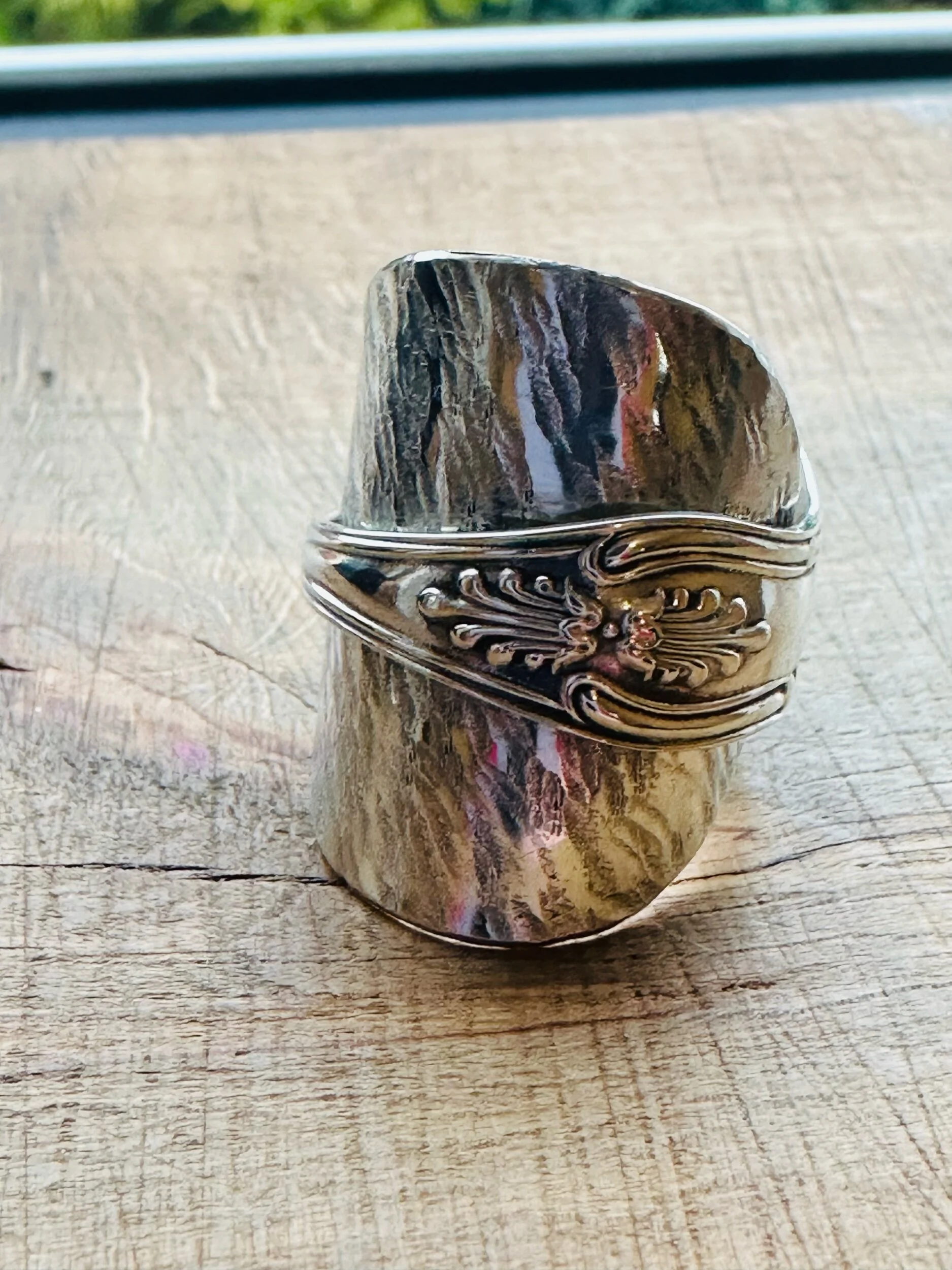 Solid silver spoon rings and cutlery jewellery