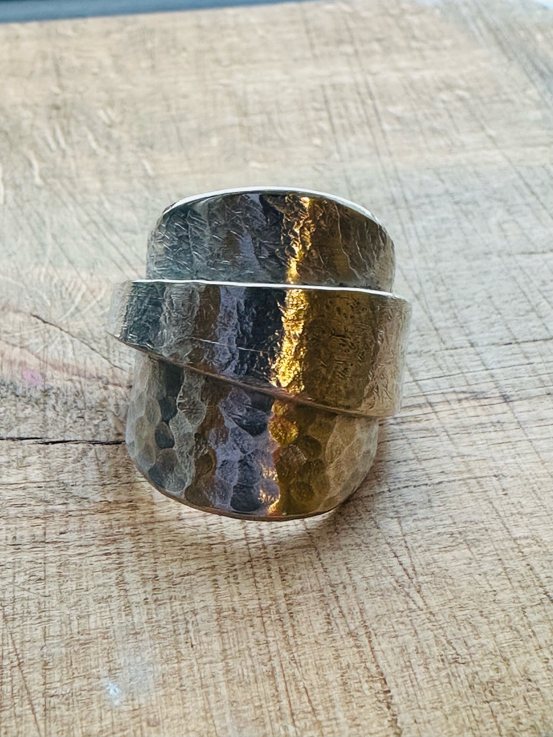 Solid silver spoon rings and cutlery jewellery