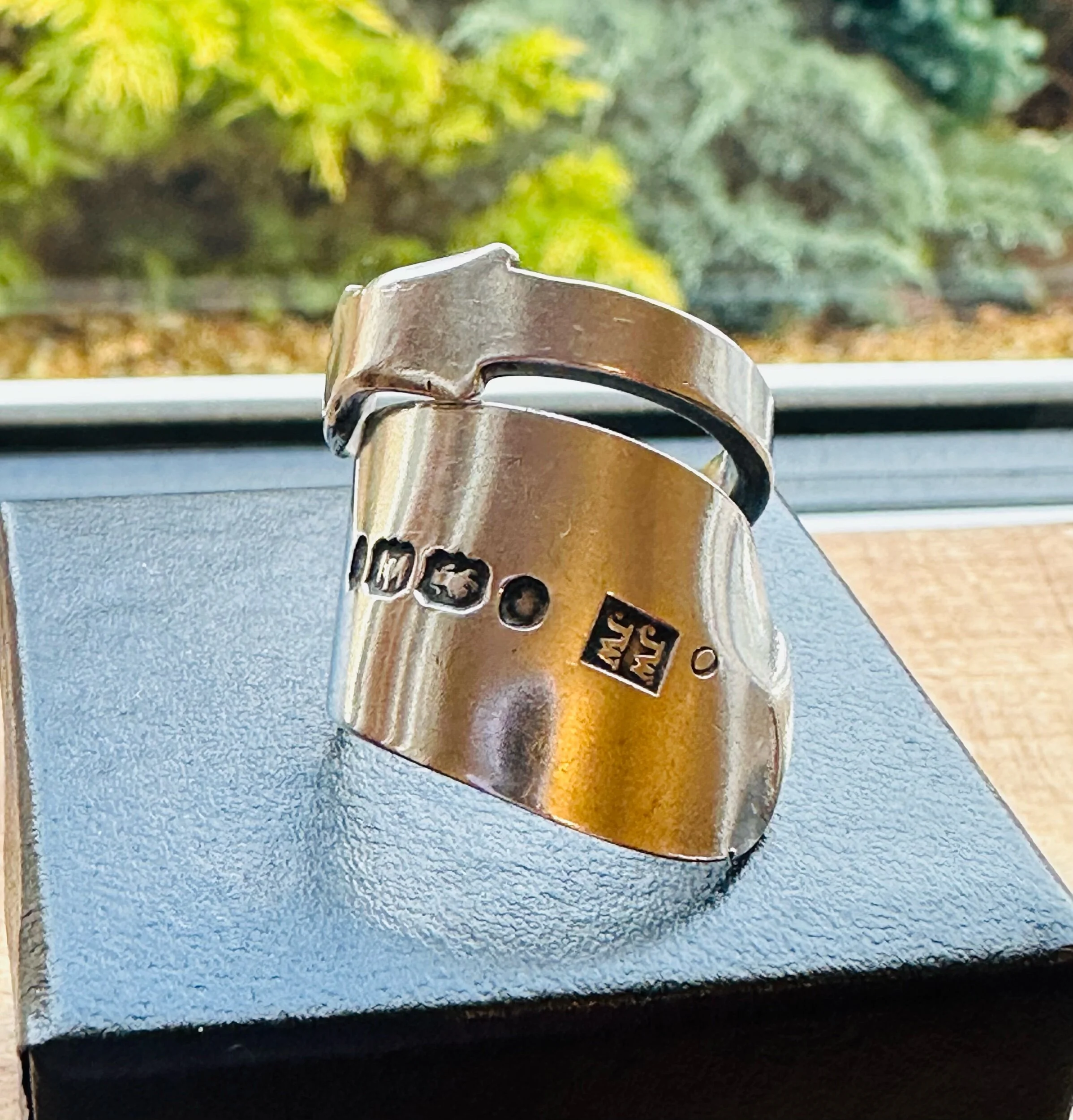 Solid silver spoon rings and cutlery jewellery