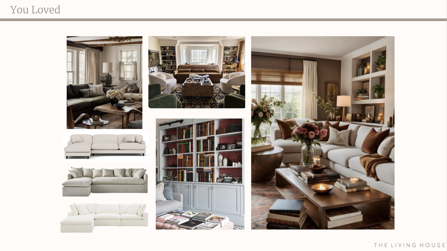 Classic and transitional living room with study area Interior Design ...