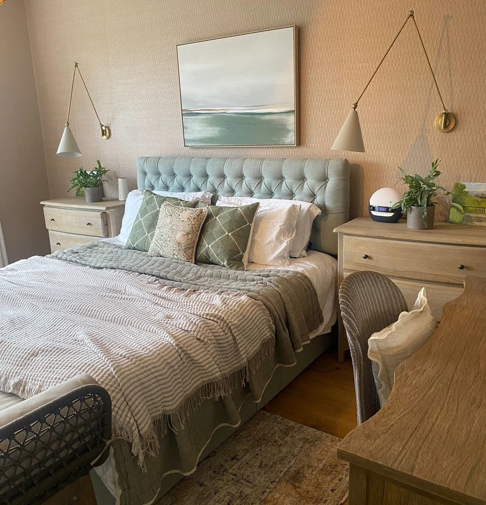 Transitional master bedroom design ideas and inspiration — The Living House