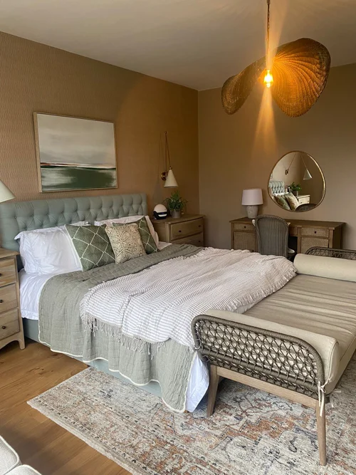 Transitional master bedroom design ideas and inspiration — The Living House