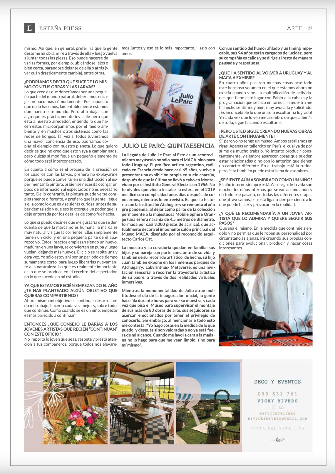 Julio Le Parc y Emil Lukas en el MACA: la sencillez de los grandes se ...