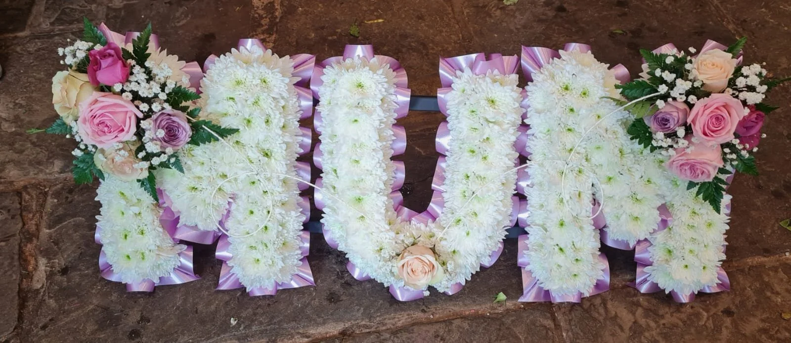 Funeral Tribute Lettering "Dad" — Kathleen's Florist