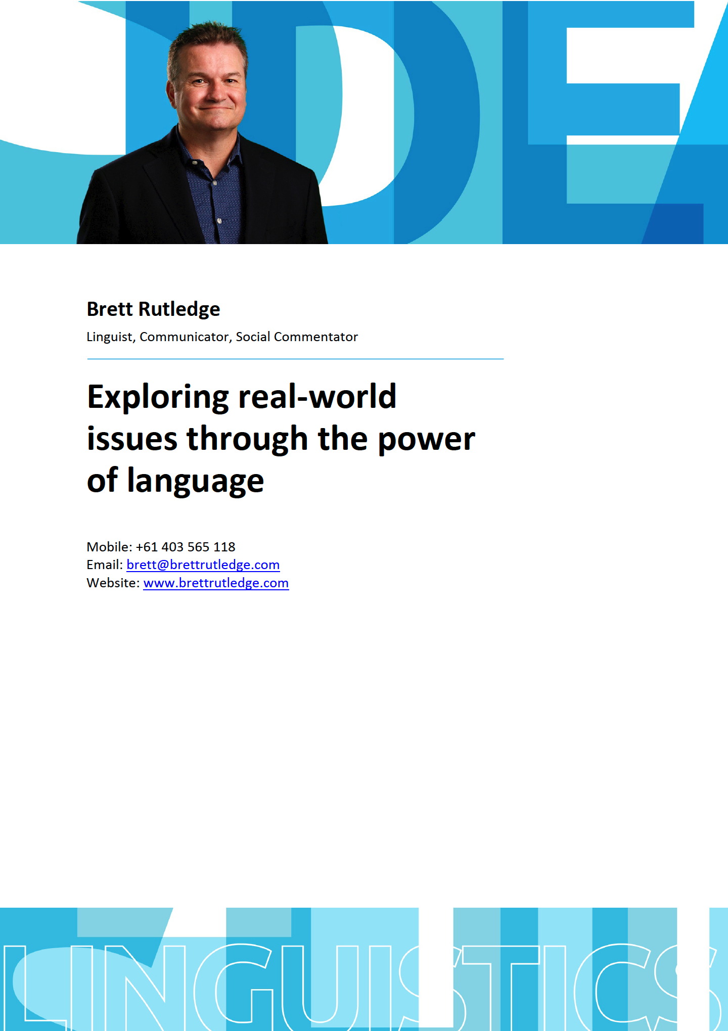 About — Brett Rutledge