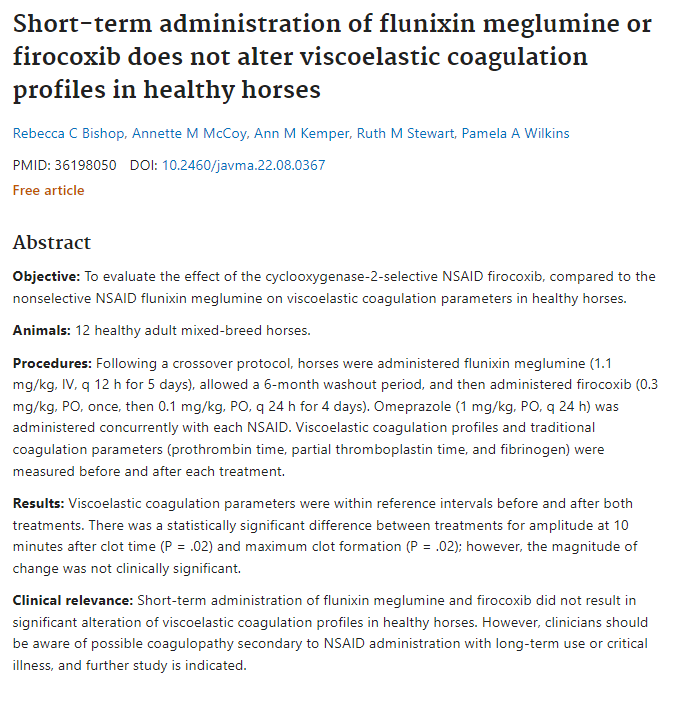Studies — Entegrion VCM Vet™