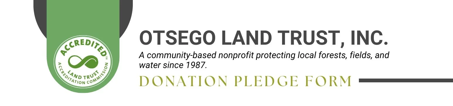 Make a Donation Pledge — Otsego Land Trust