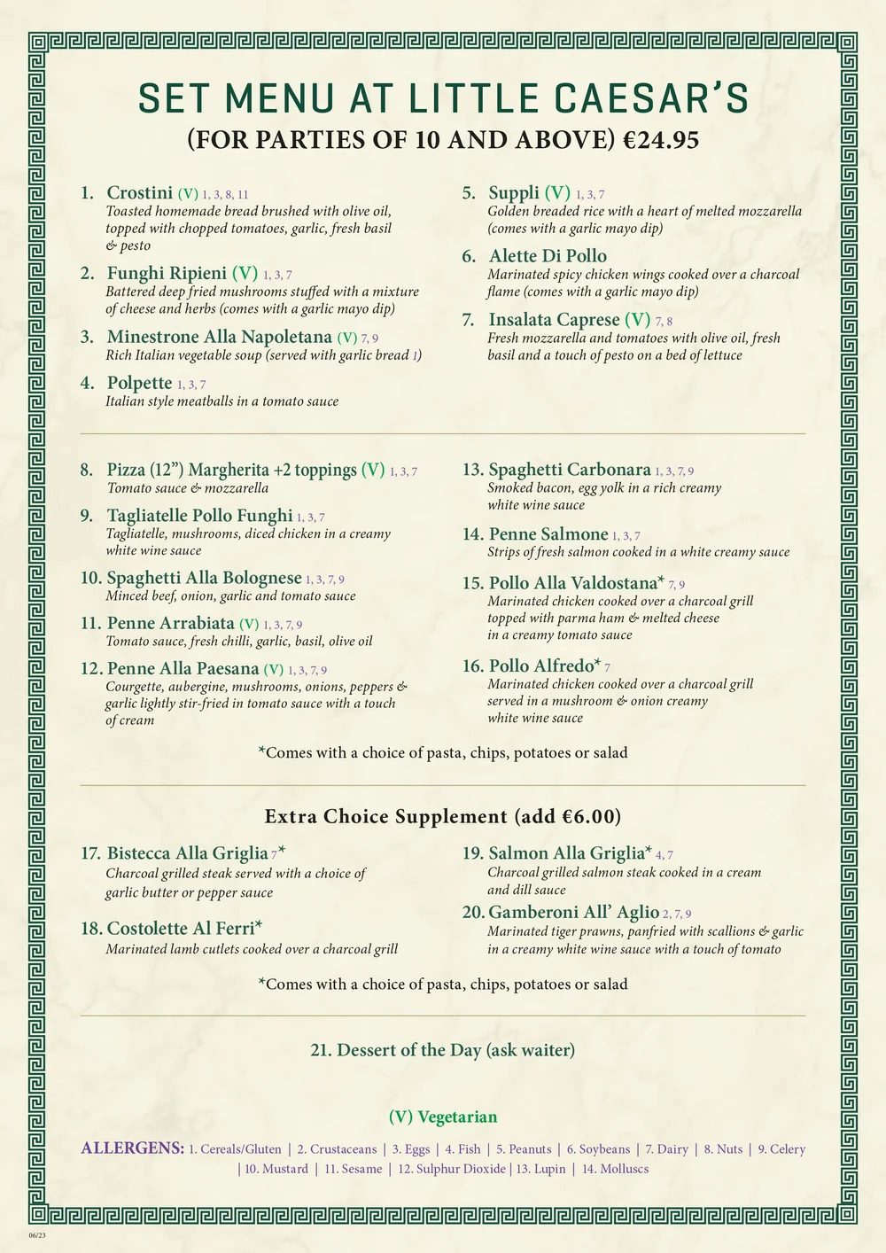 Set Menu — Little Caesar's Rathfarnham