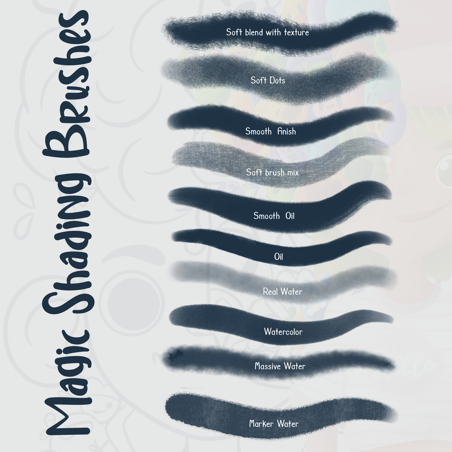The Noisy Brushes For Procreate and Photoshop — Angela Kalokairinou