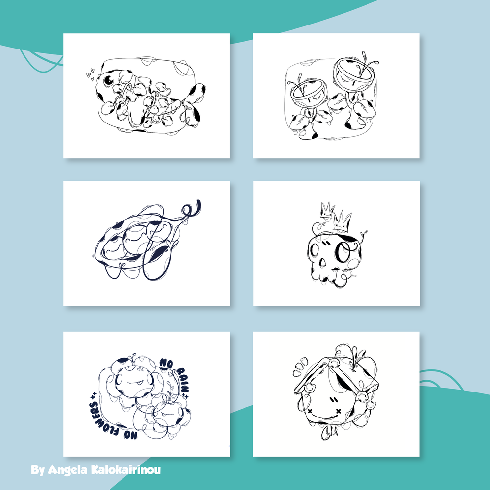 Coloring Pages - 10 Cute Characters — Angela Kalokairinou