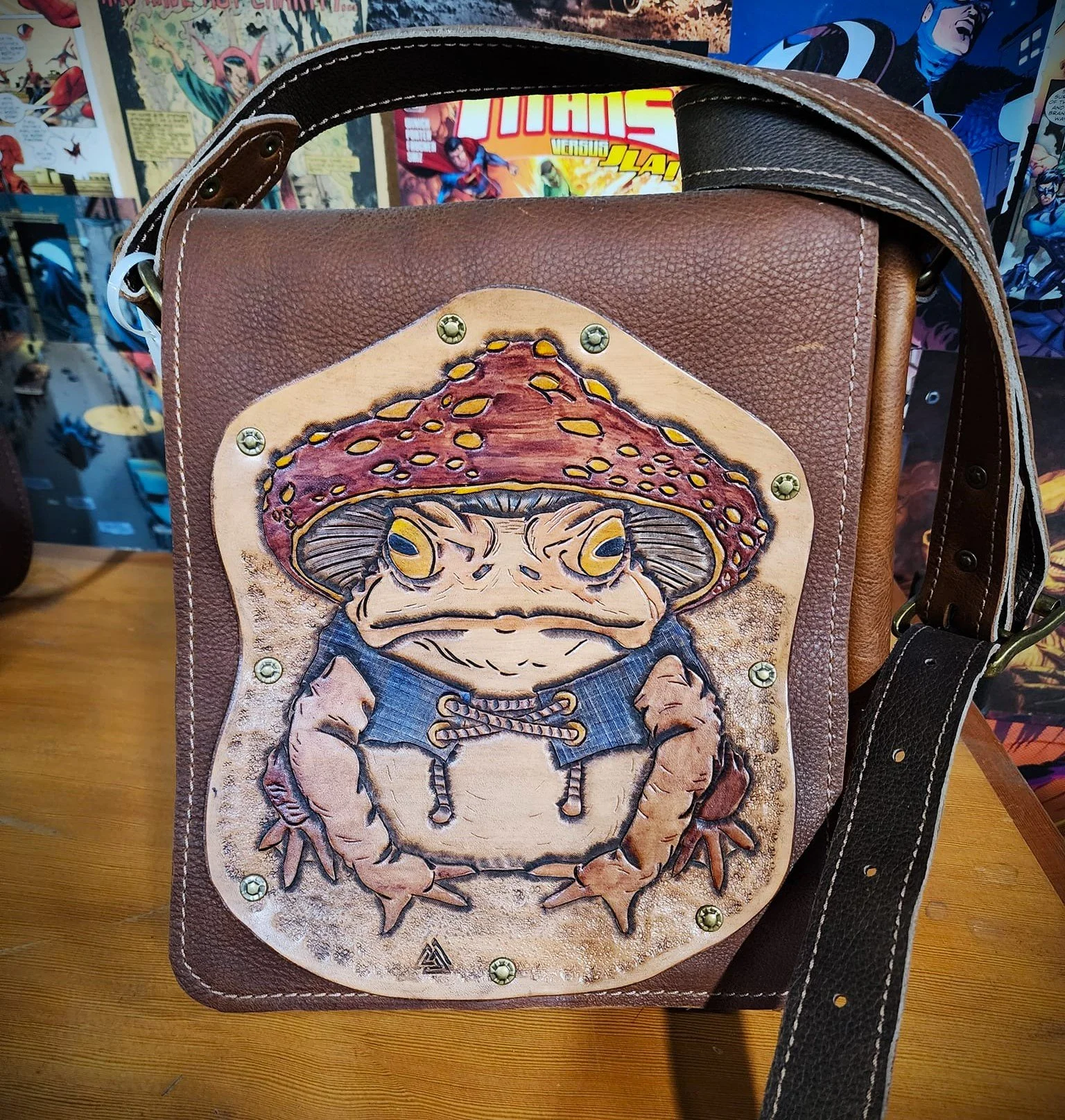 Grumpy Toad Bag — Black Forest Leather
