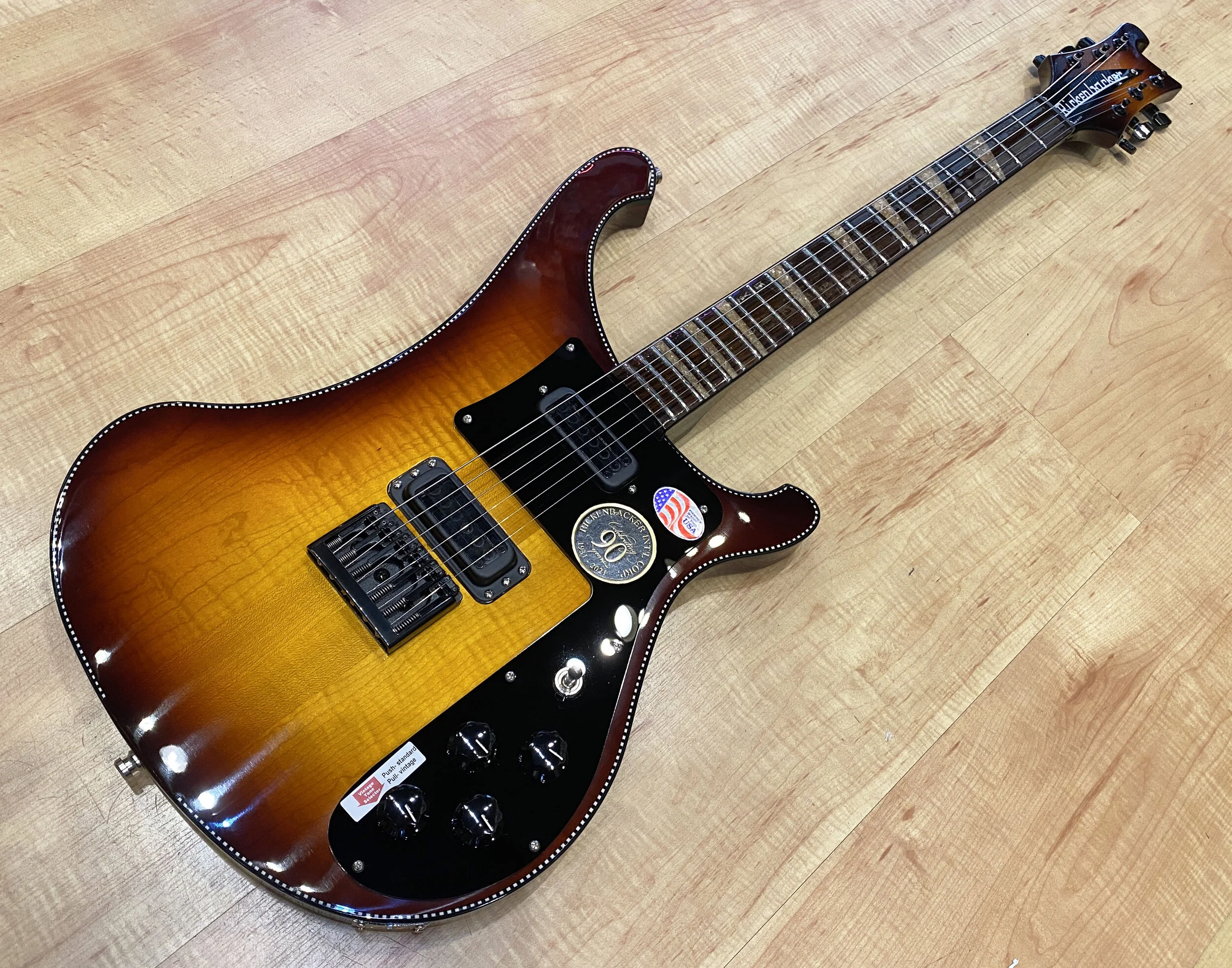 Rickenbacker 90th Anniversary 480XC Electric Guitar TobaccoGlo — Andy ...