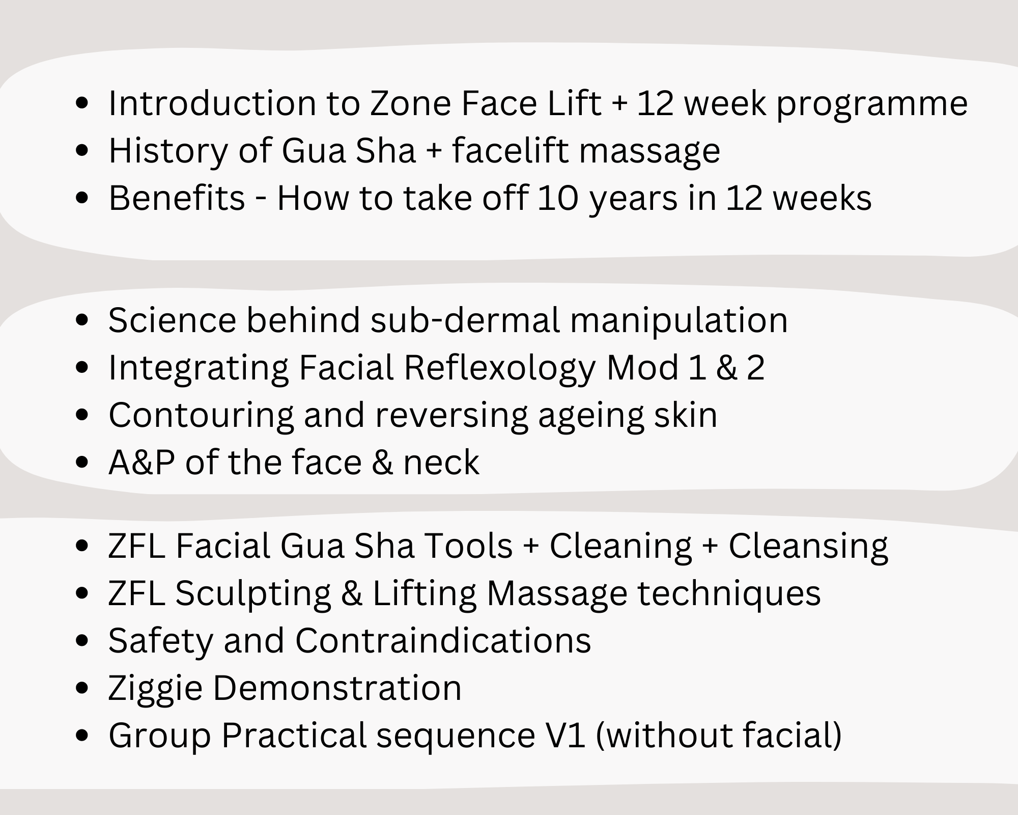 Zone Face Lift - Module 3 — Zone Face Lift