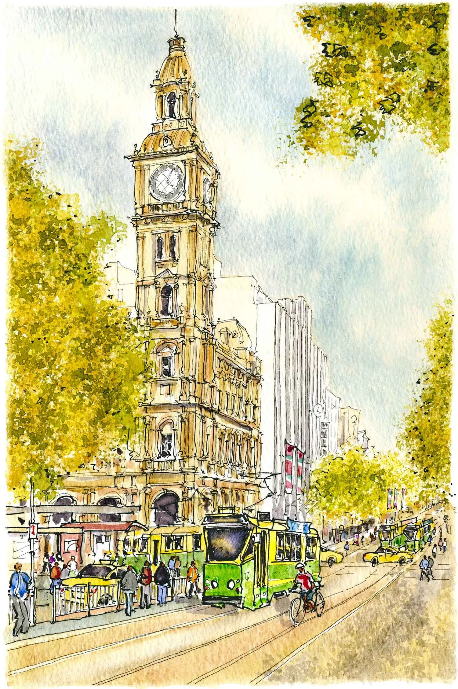 Prints of Melbourne — Victorian Drawings Melbourne