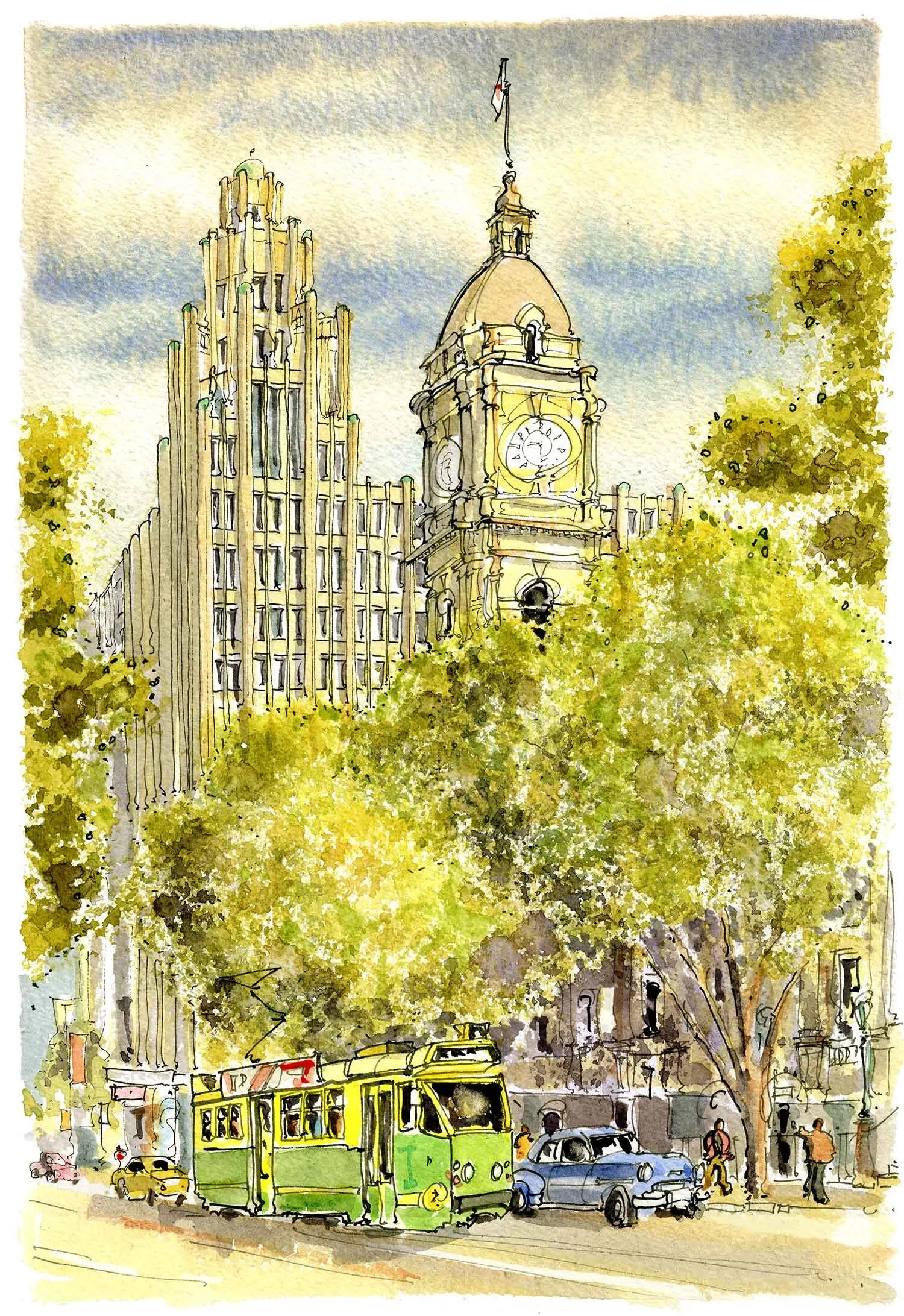 Prints of Melbourne — Victorian Drawings Melbourne