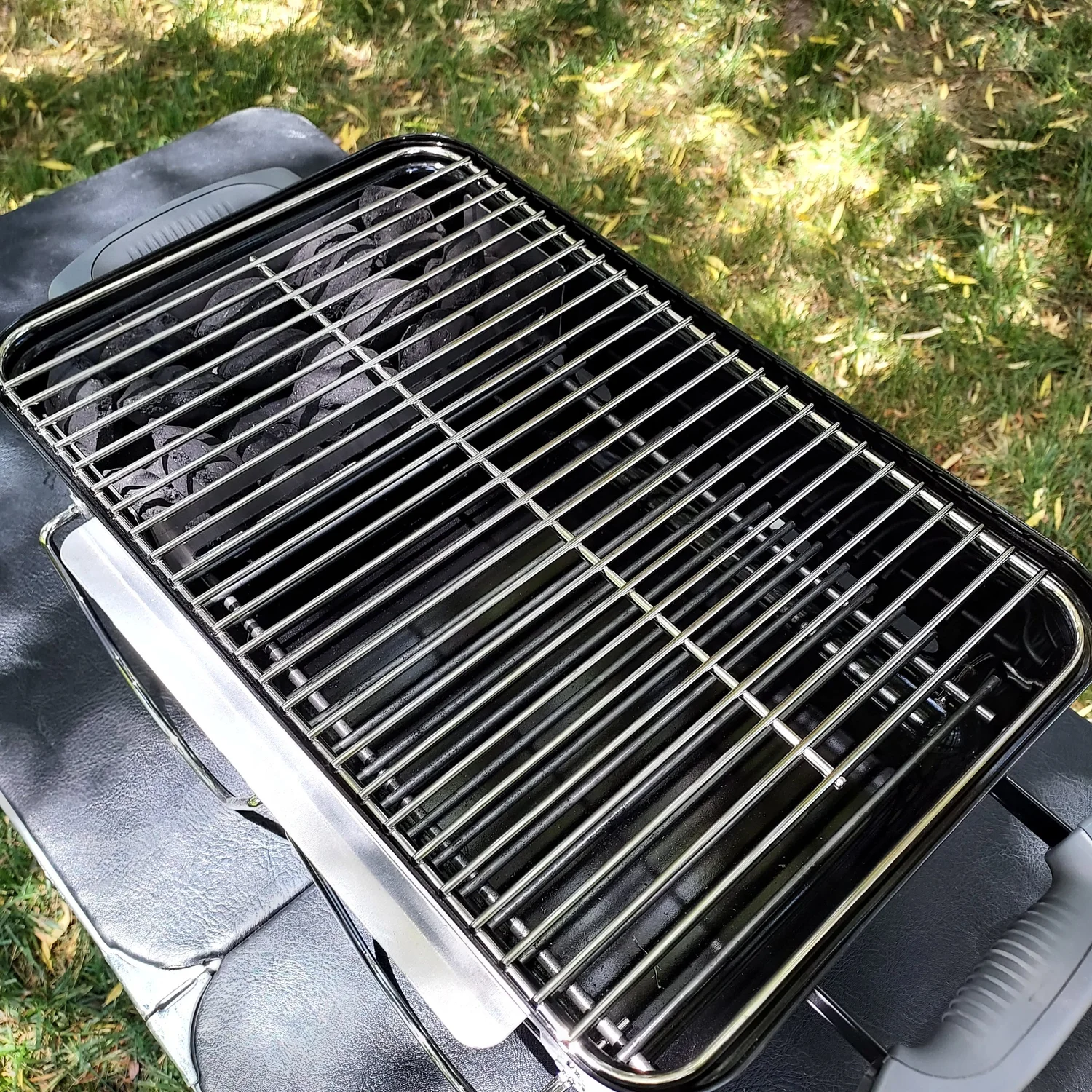 Griddle and Grill Plate for Weber Go Anywhere WGA Stainless Steel Heavy ...