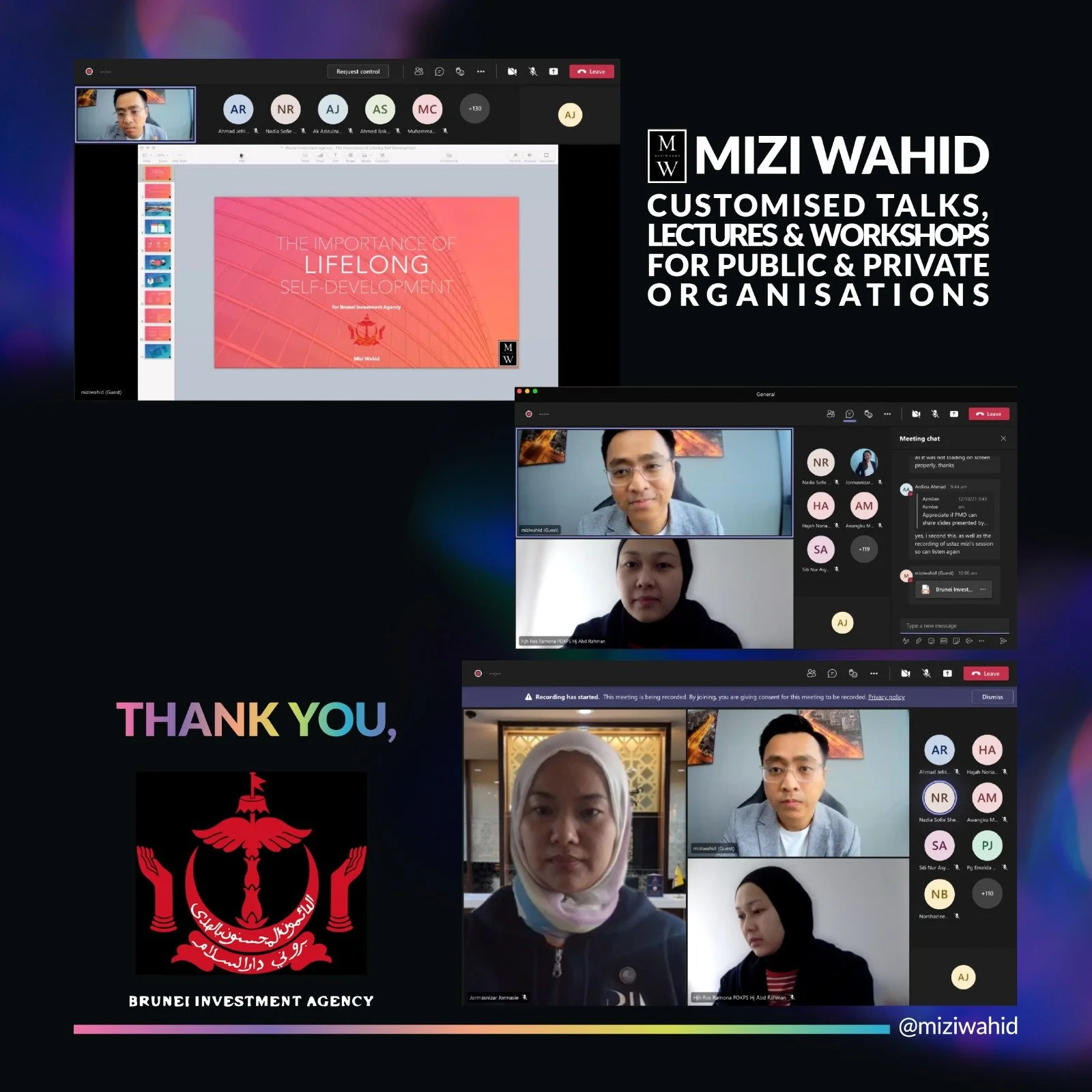 Speaking Engagement — Mizi Wahid