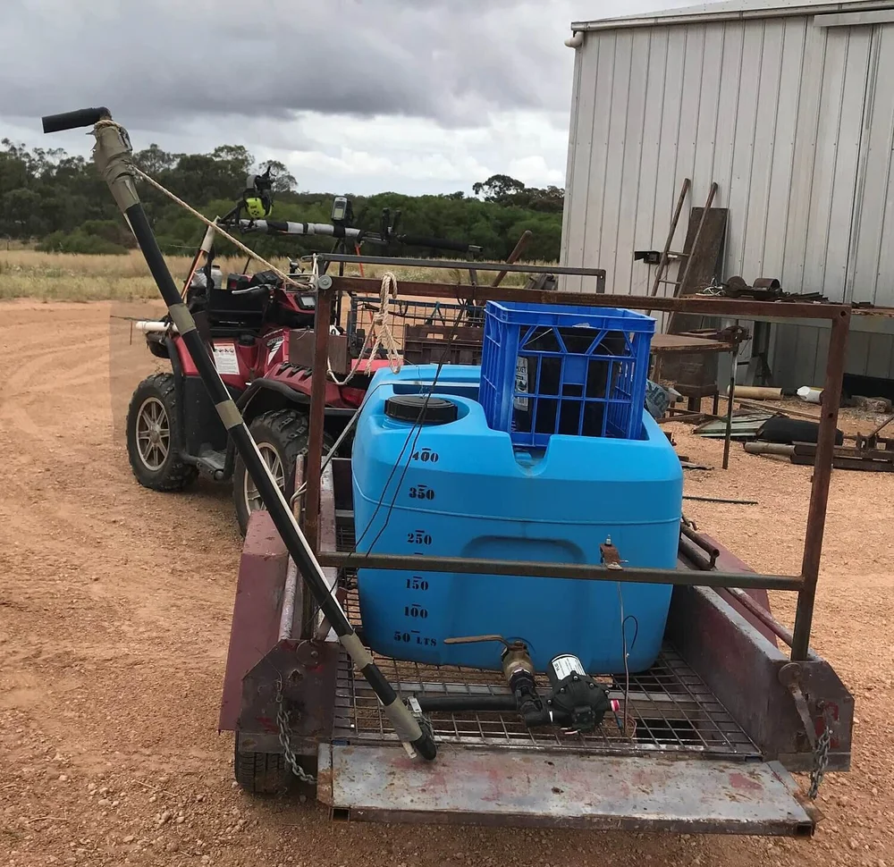 Watering revegetation — Mallee Conservation
