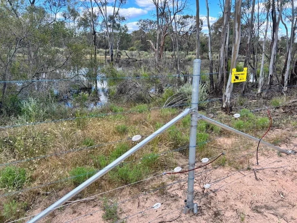 Fixed the flooded fence — Mallee Conservation