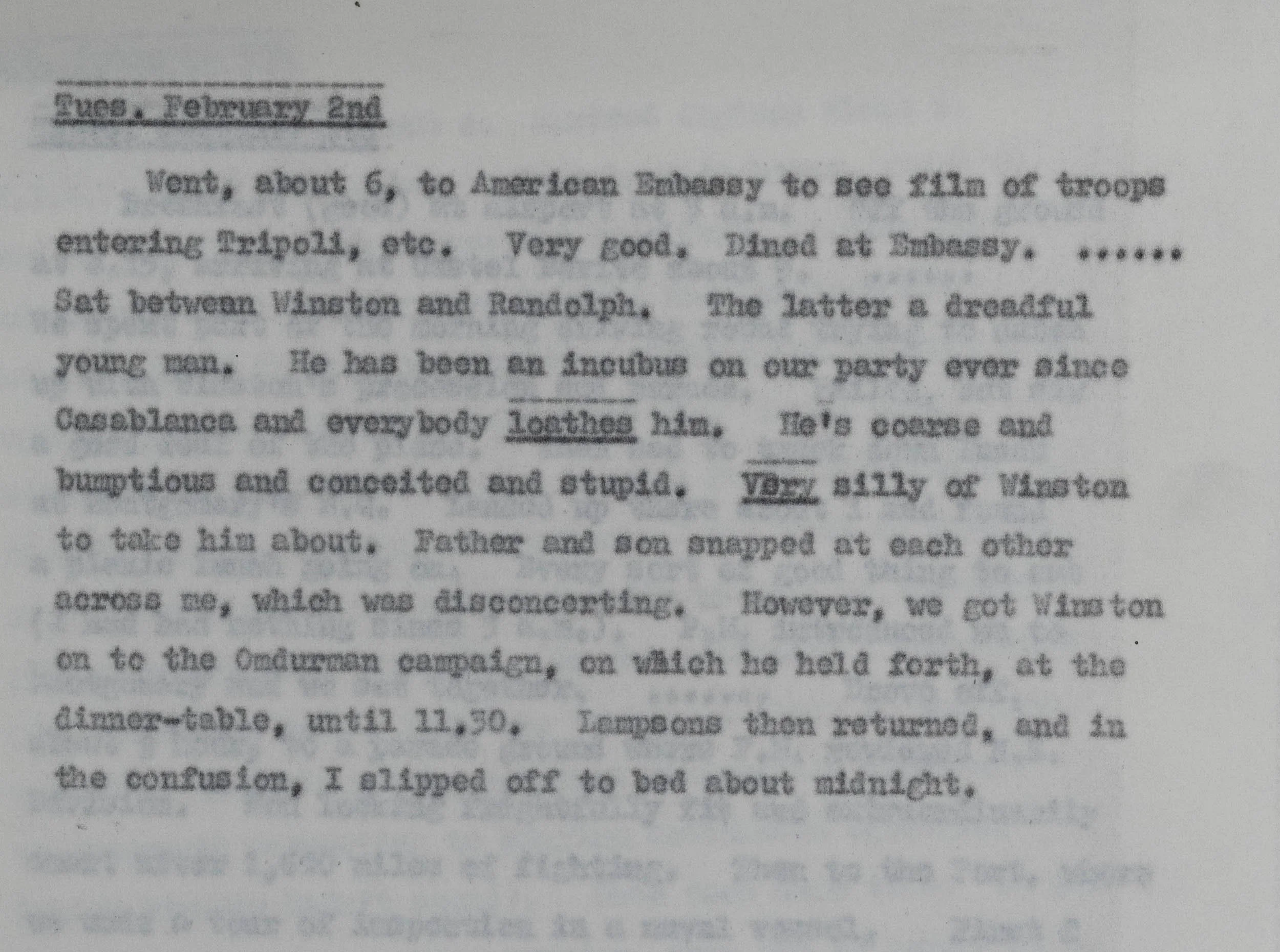 Keeping and Making Diaries — Churchill Archives Centre