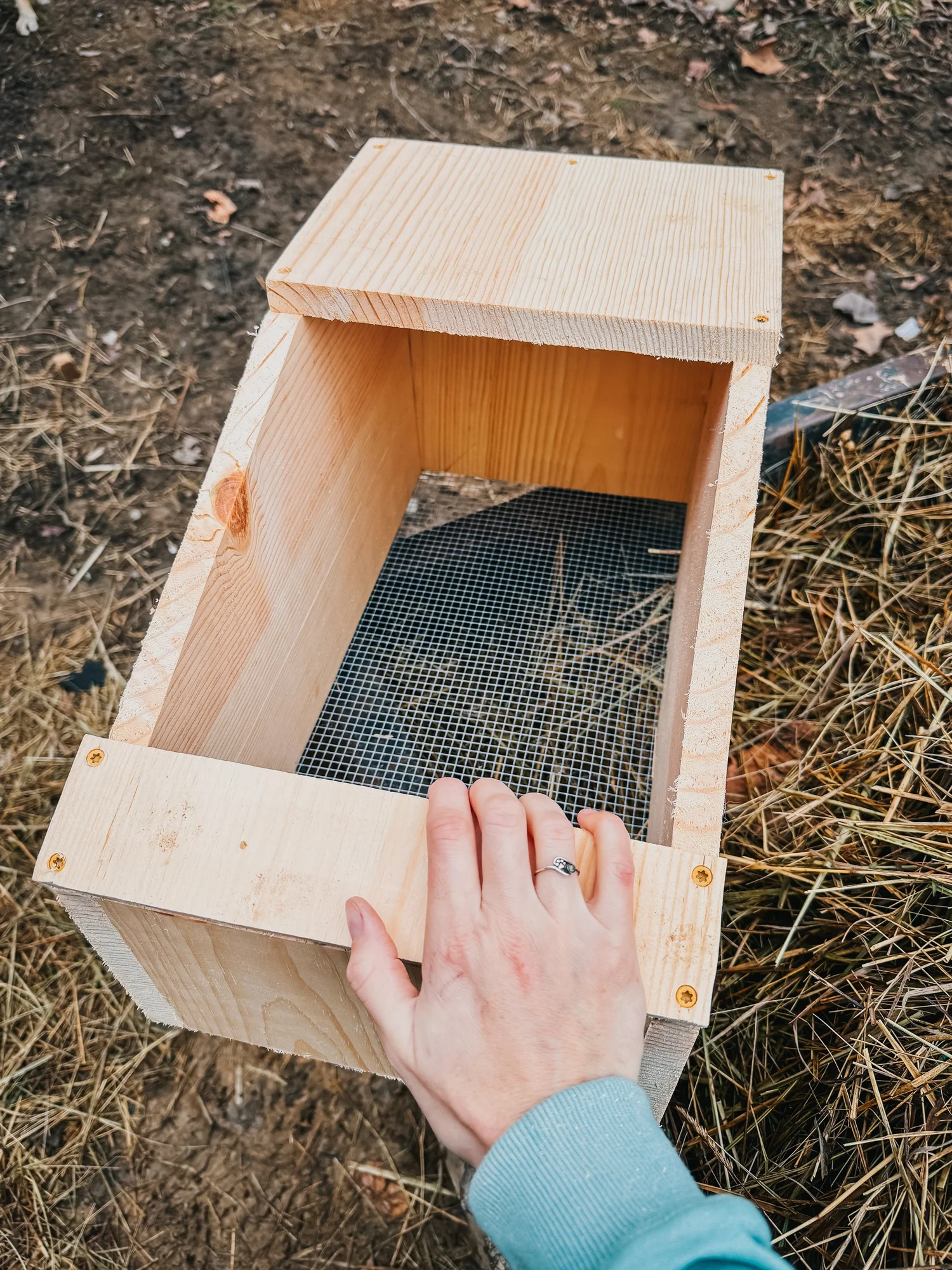 DIY Rabbit Nest Box — Teal Stone Homestead