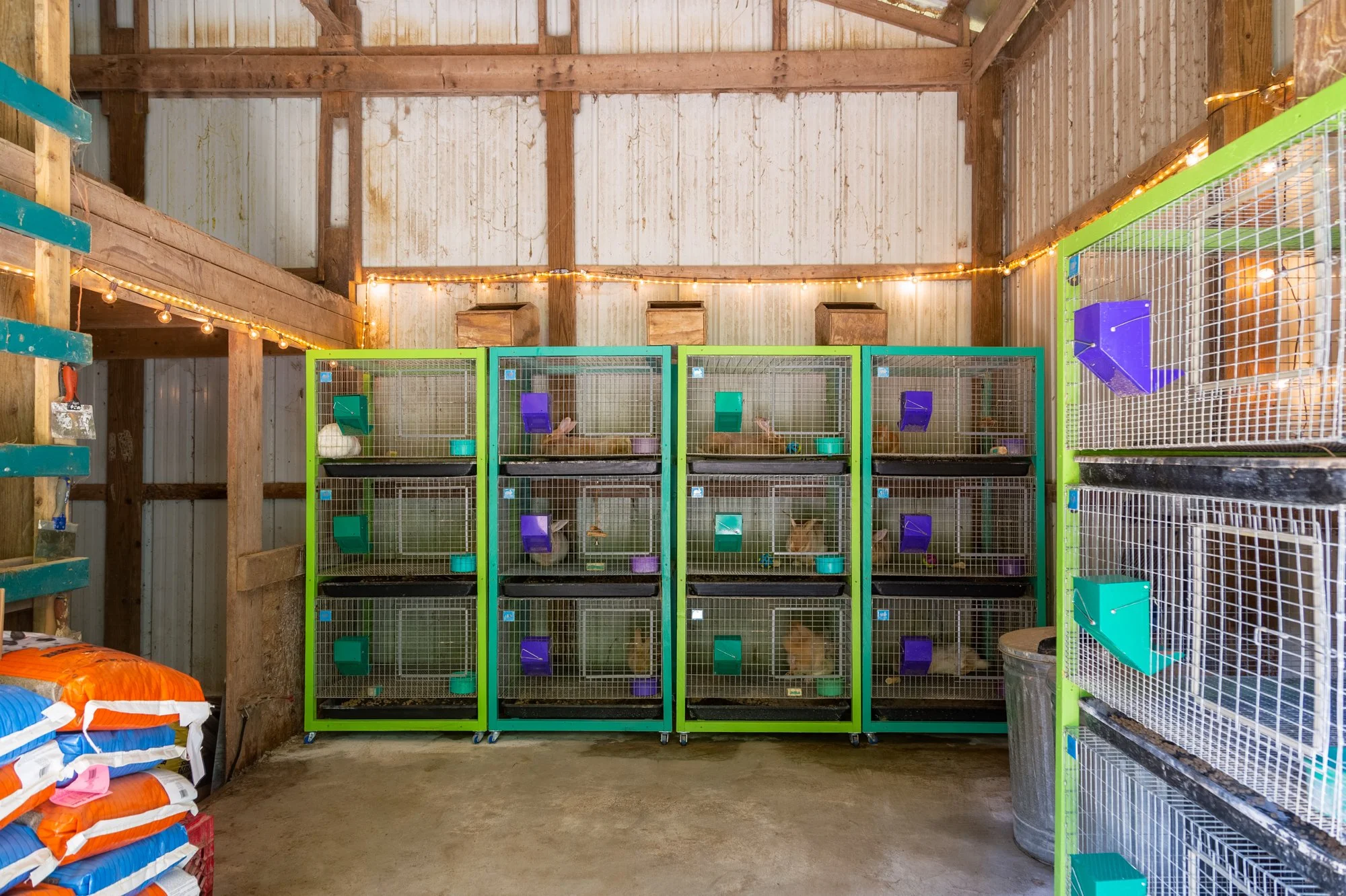 Creating Triple-Stacked Cage Frames for the Rabbitry — Teal Stone Homestead