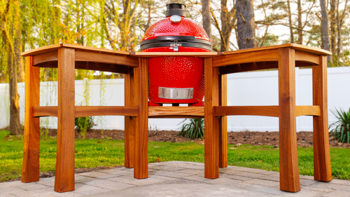 Kamado Grill Table — Timber Biscuit Woodworks
