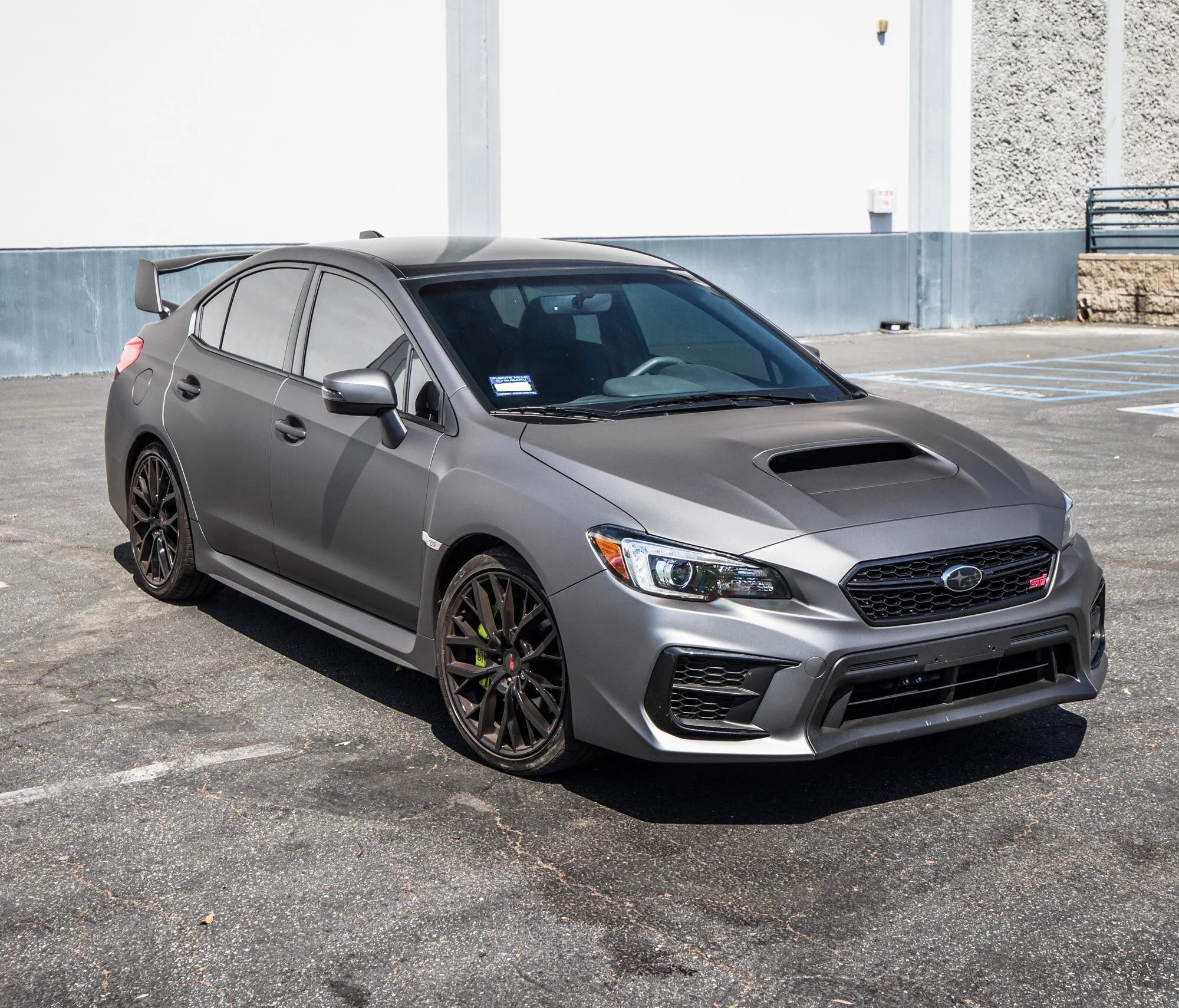 Subaru STI Matte Charcoal Grey — Elite Wraps